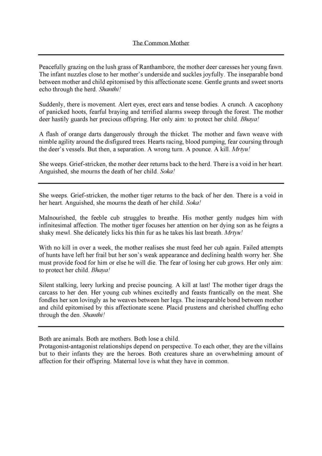 The Common Mother - The Litmus