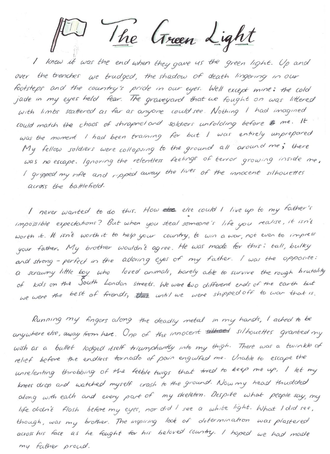 The Green Light by Sanya, year 10, Altrincham Grammar School for Girls ...