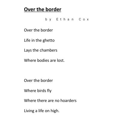 'Over the Border' by Ethan Cox, Year 10, Thomas Clarkson Academy - The ...