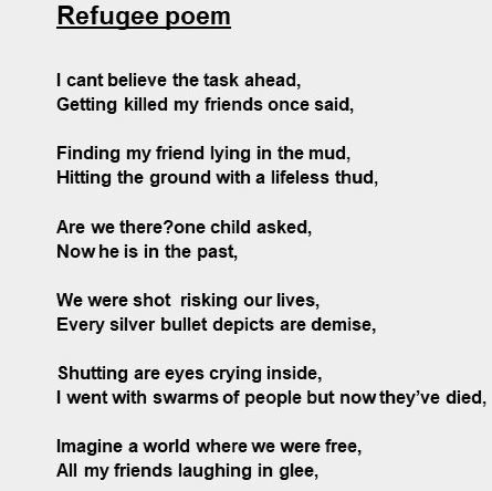 'Refugee Poem' by Harry - The Litmus